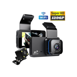 Dual Lens Vehicle Blackbox DVR Super HD 1296P Dash Camera
